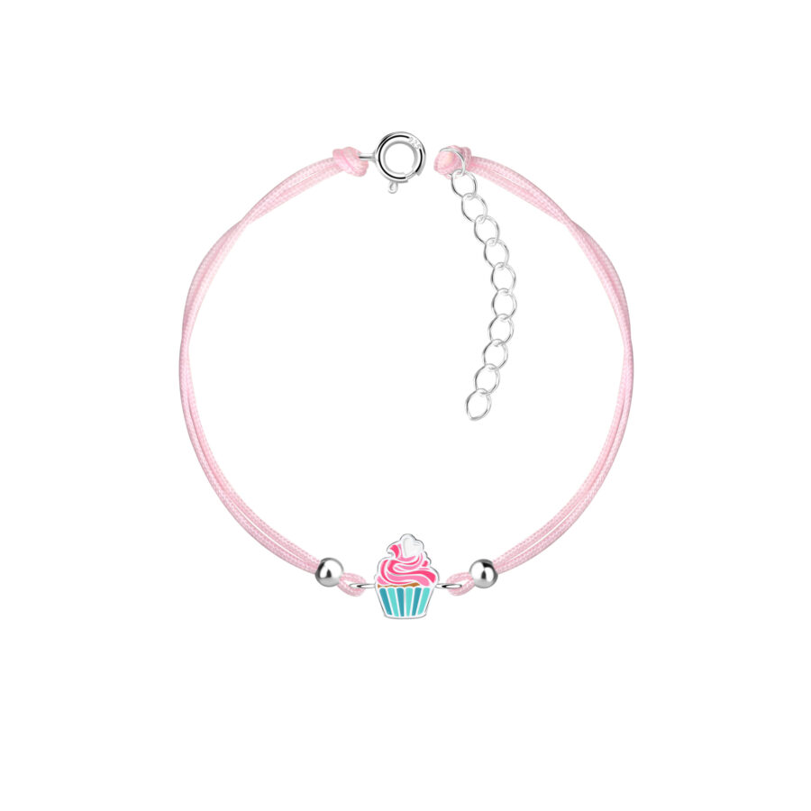 Pink Cord Cupcake bracelet - Pandea